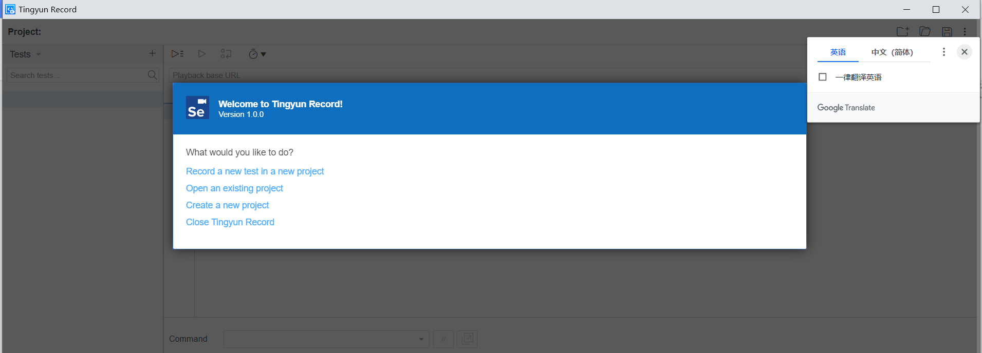WebRecorder脚本录制器 · Network